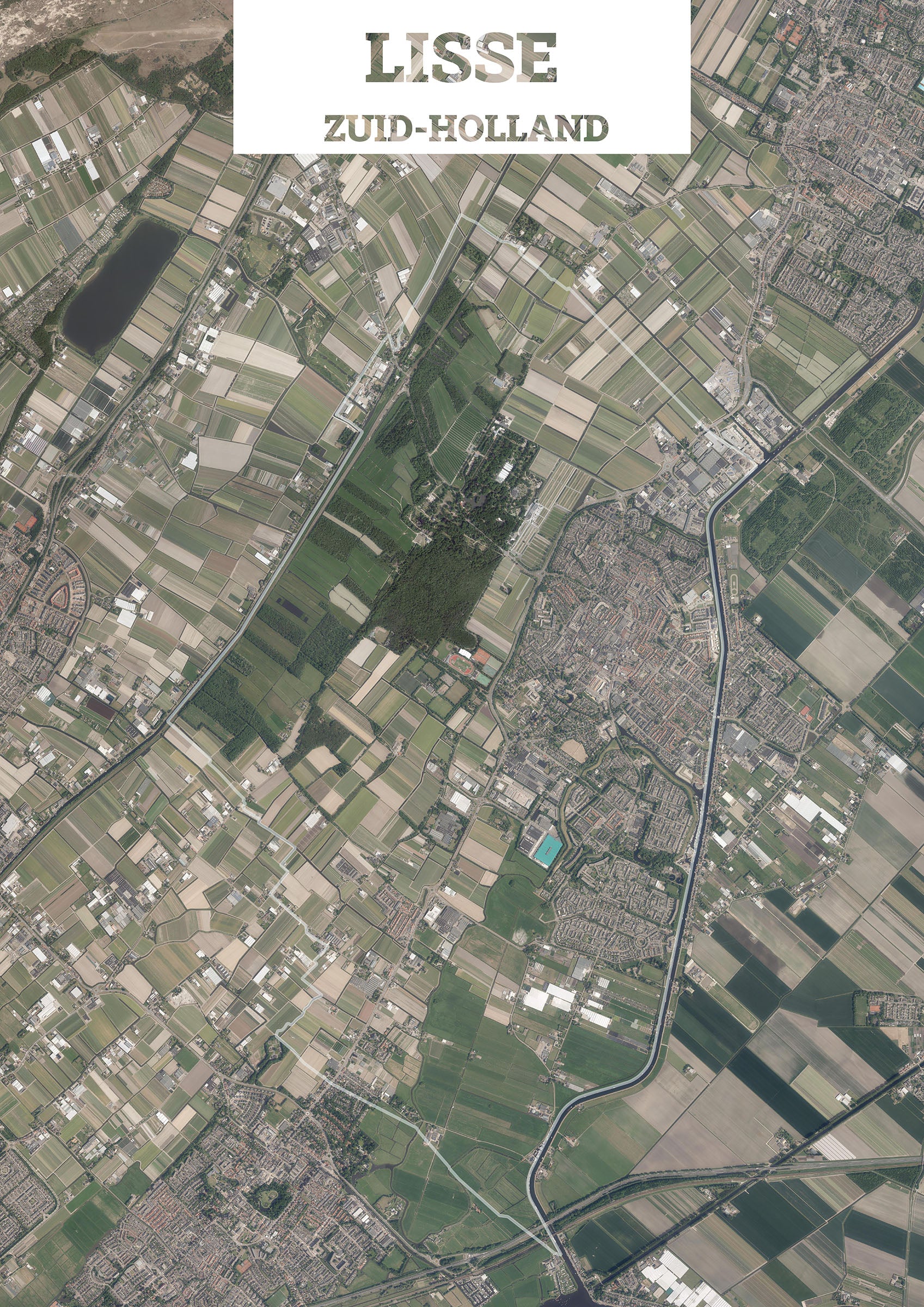 Luchtfoto van de gemeente Lisse – Earth Art