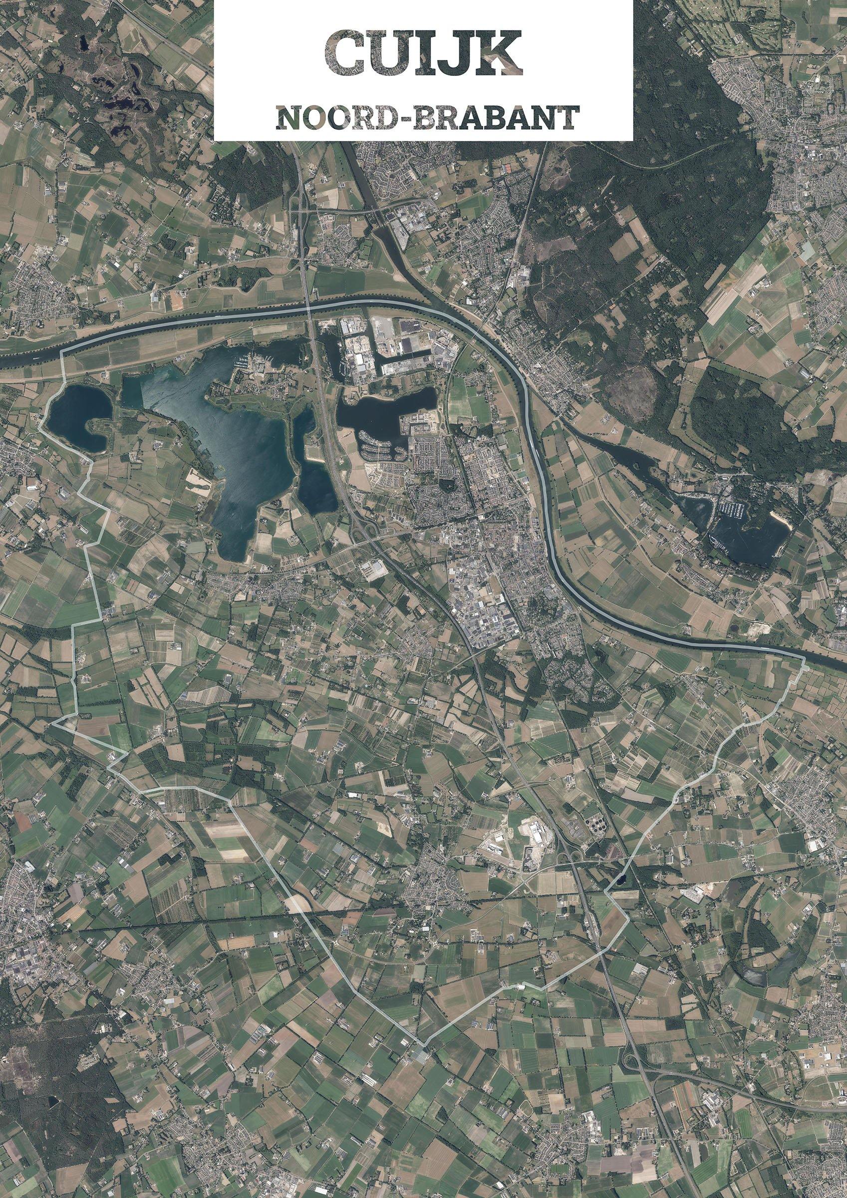 Luchtfoto van de gemeente Cuijk – Earth Art