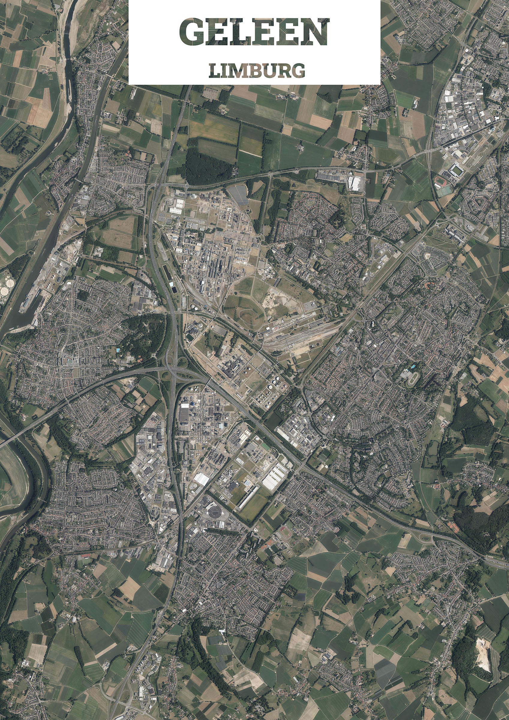 Luchtfoto van Geleen – Earth Art