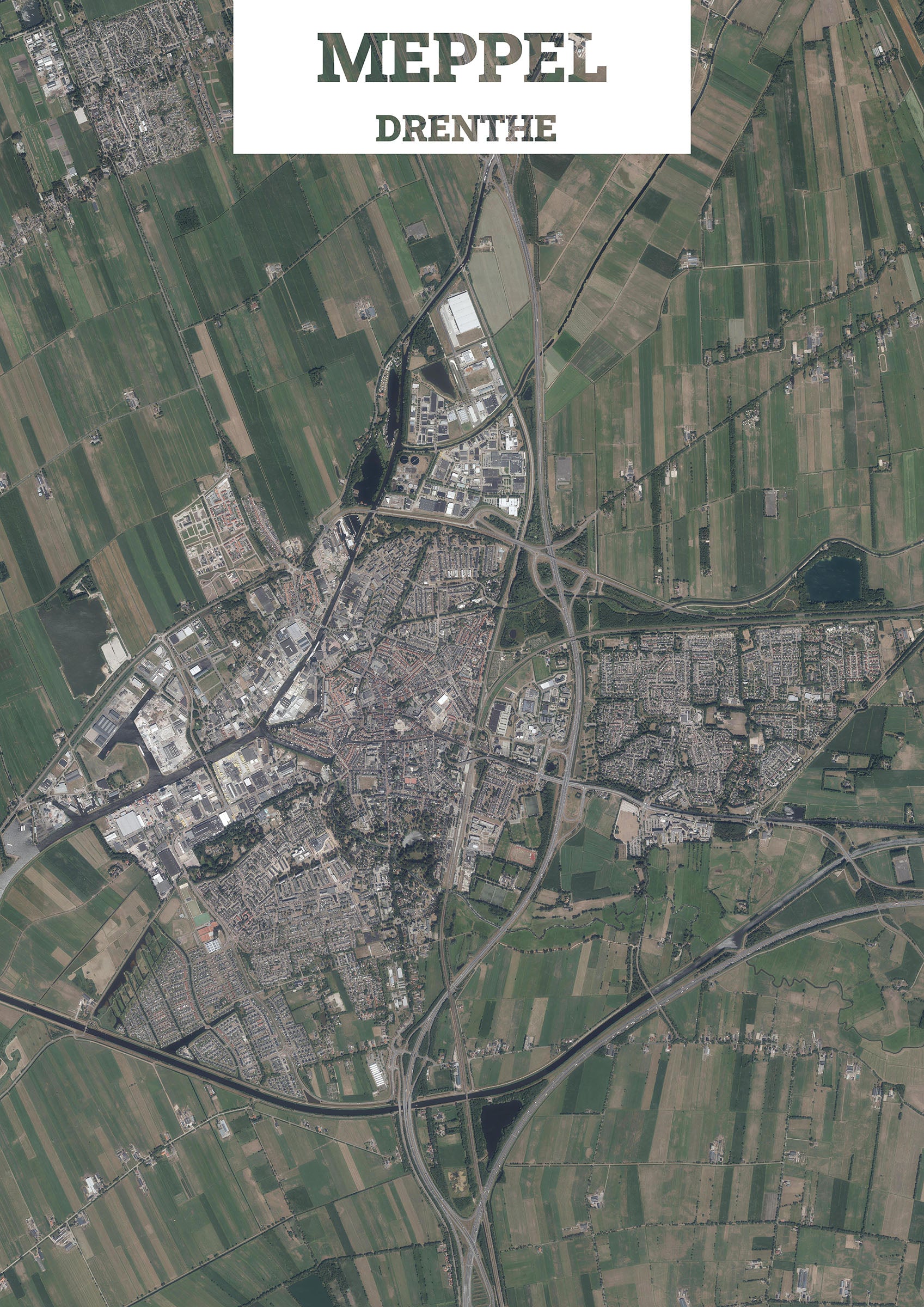 Luchtfoto van Meppel – Earth Art