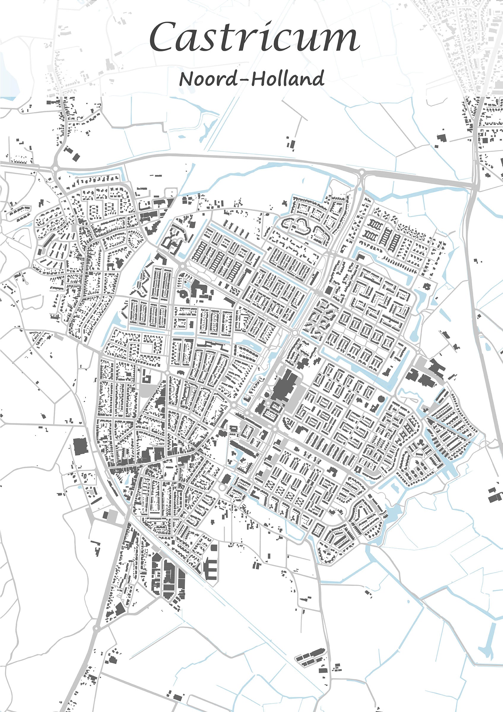 Stadskaart van Castricum – Earth Art