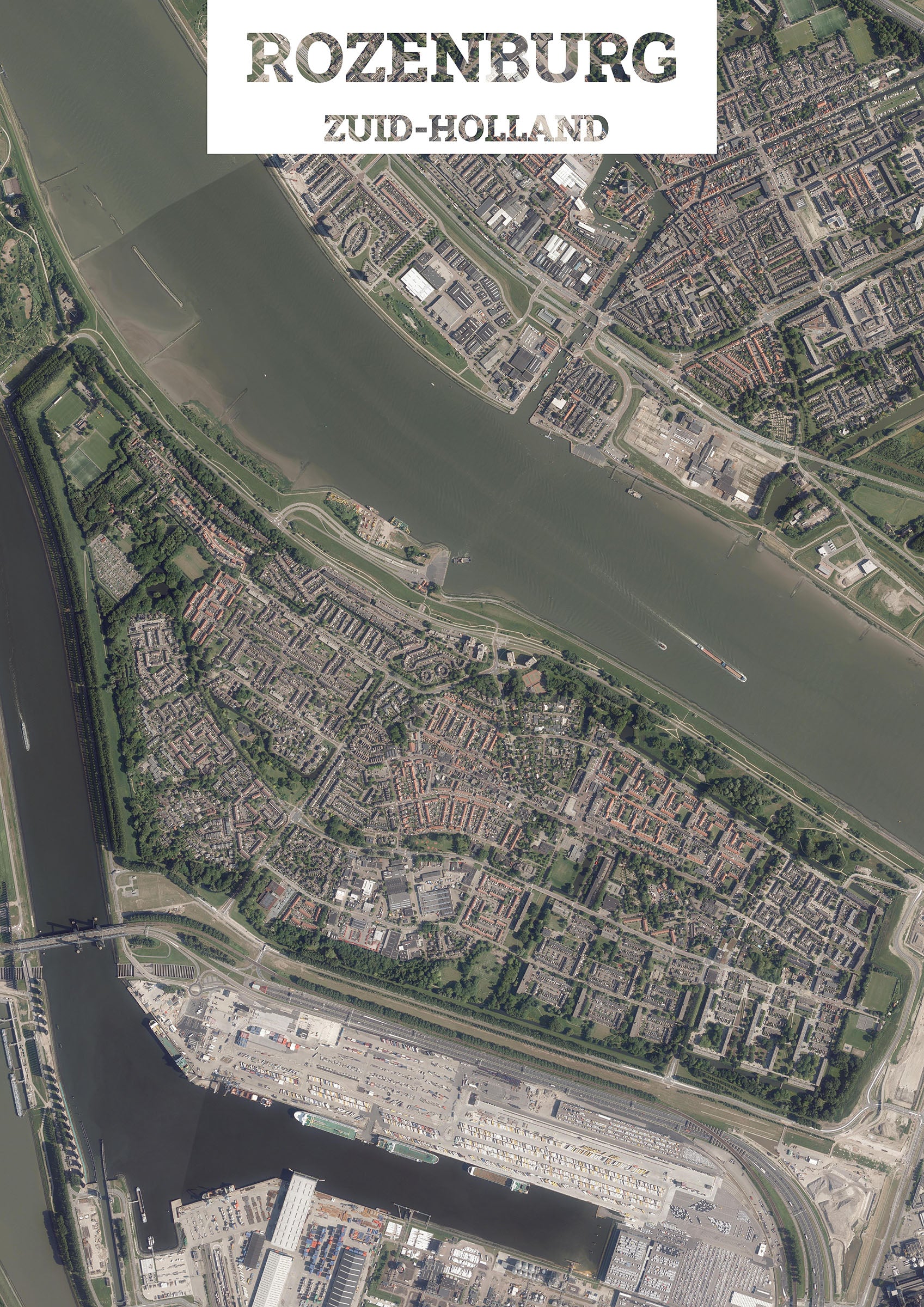 Luchtfoto van Rozenburg – Earth Art
