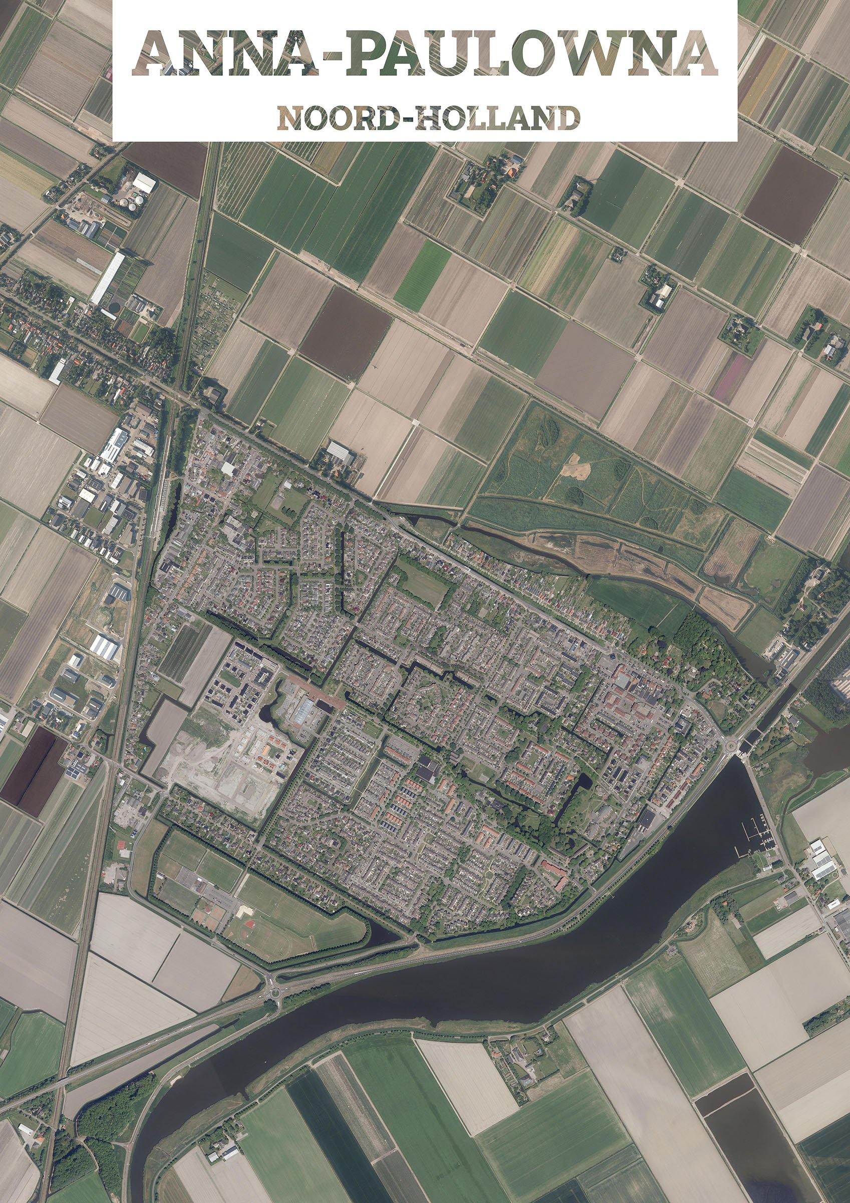 Luchtfoto van Anna-Paulowna – Earth Art