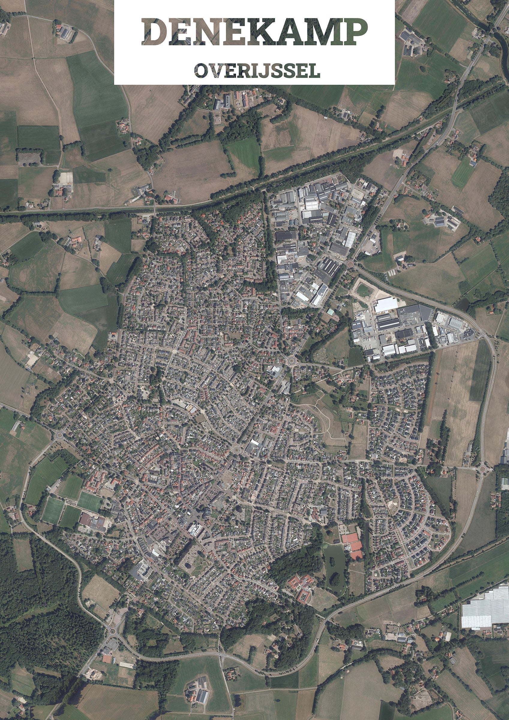 Luchtfoto van Denekamp – Earth Art