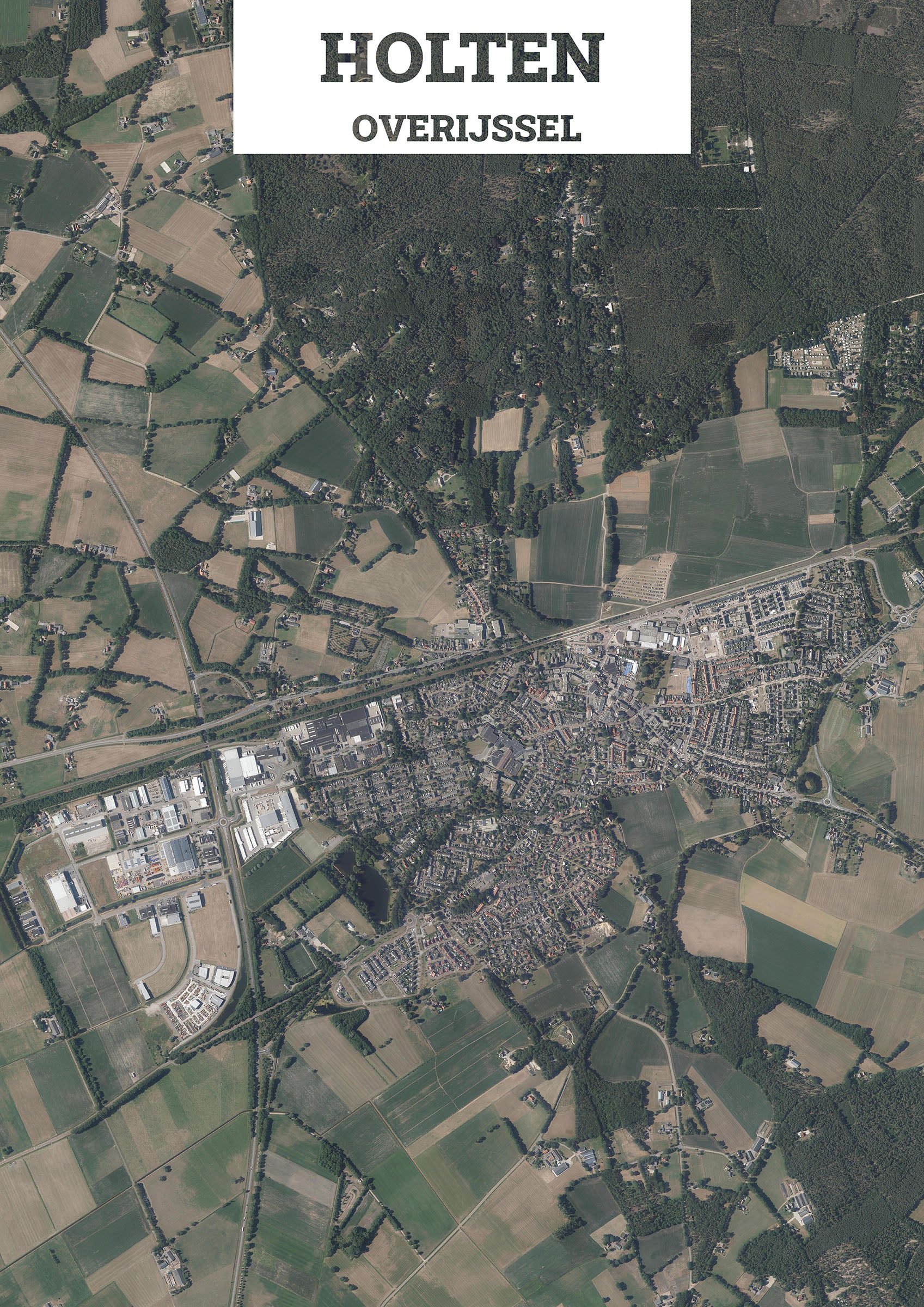 Luchtfoto van Holten – Earth Art