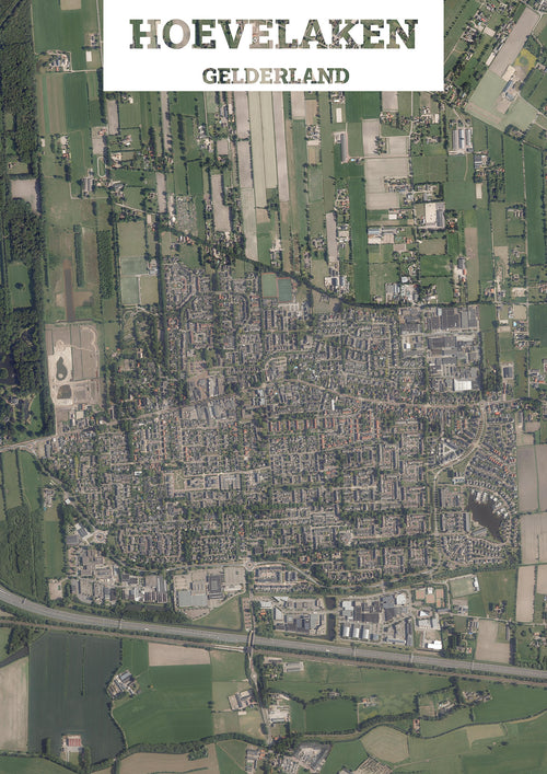 Luchtfoto's en kaarten van alle Nederlandse plaatsen als wanddecoratie ...