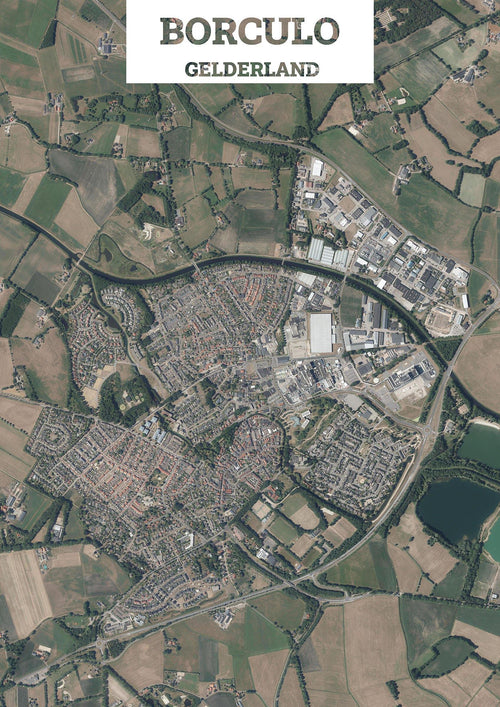 Luchtfoto's en kaarten van alle Nederlandse plaatsen als wanddecoratie ...