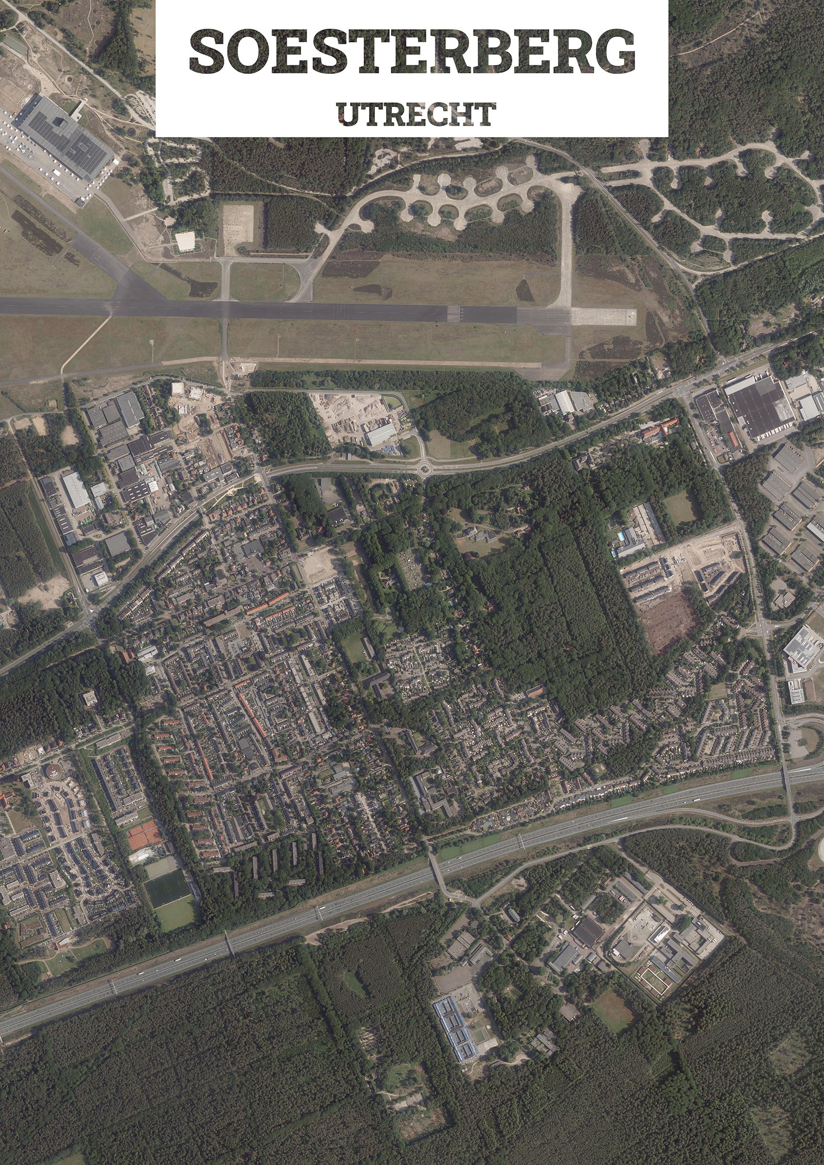 Luchtfoto van Soesterberg – Earth Art