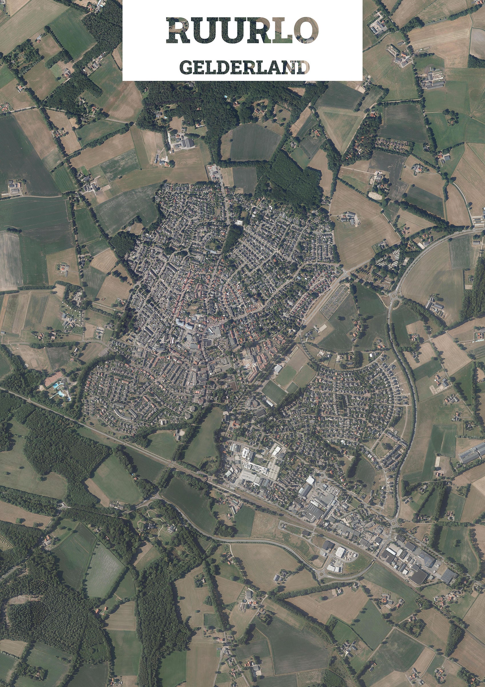 Luchtfoto van Ruurlo – Earth Art