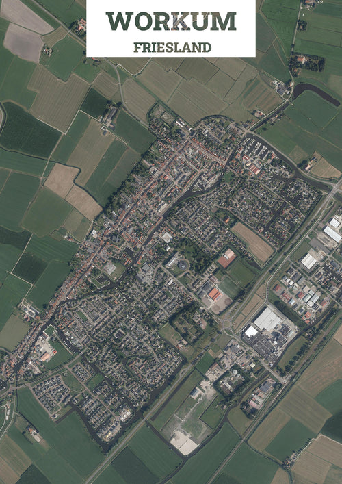 Luchtfoto's en kaarten van alle Nederlandse plaatsen als wanddecoratie ...