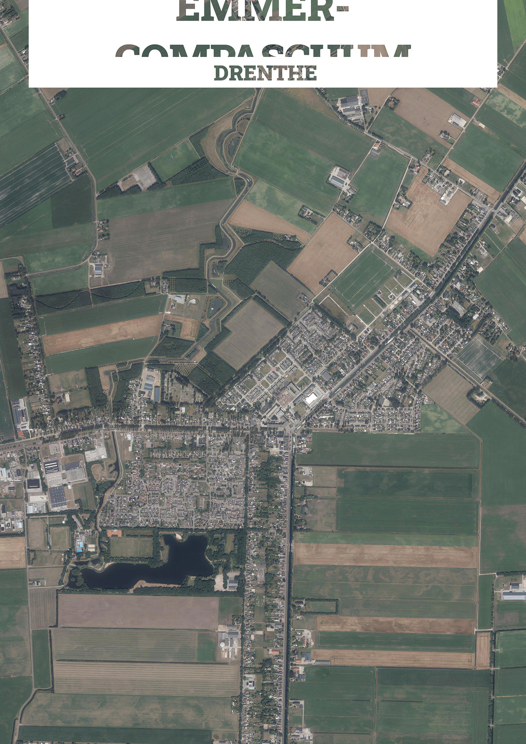 Luchtfoto van Emmer-Compascuum – Earth Art