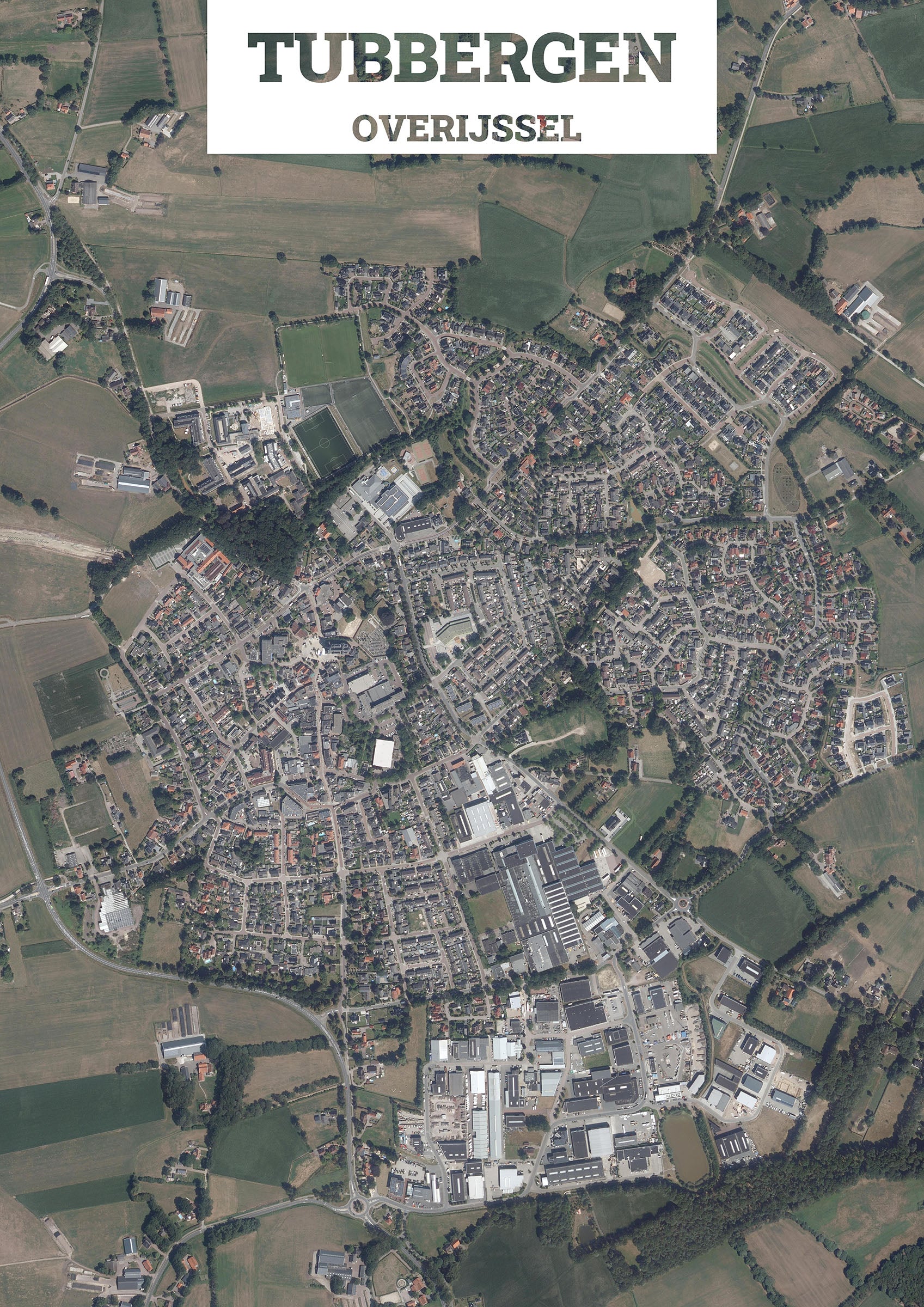 Luchtfoto van Tubbergen – Earth Art