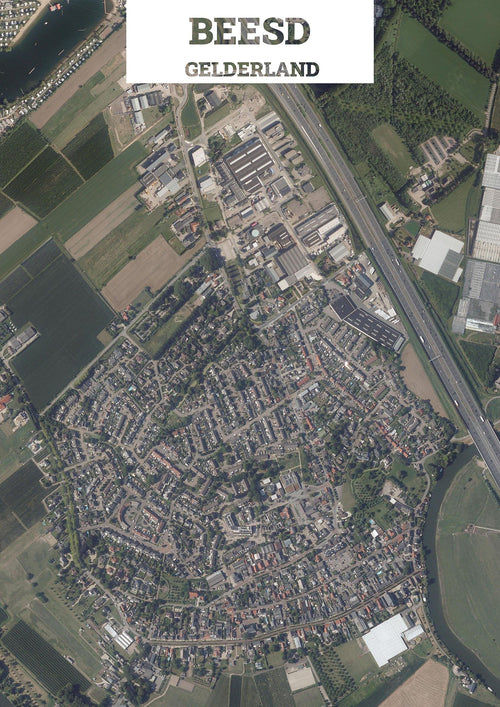 Luchtfoto's en kaarten van alle Nederlandse plaatsen als wanddecoratie ...