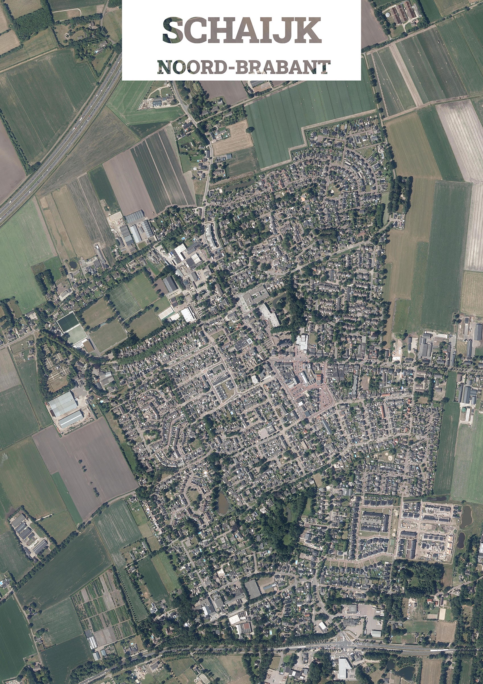 Luchtfoto van Schaijk – Earth Art
