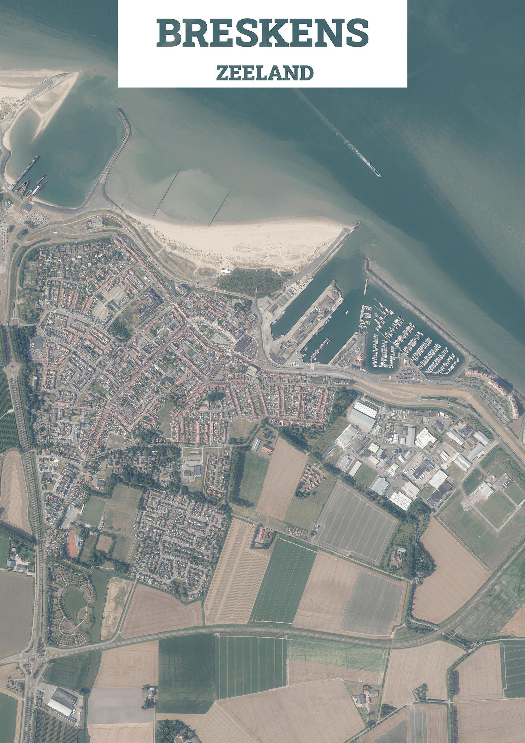 Luchtfoto van Breskens – Earth Art