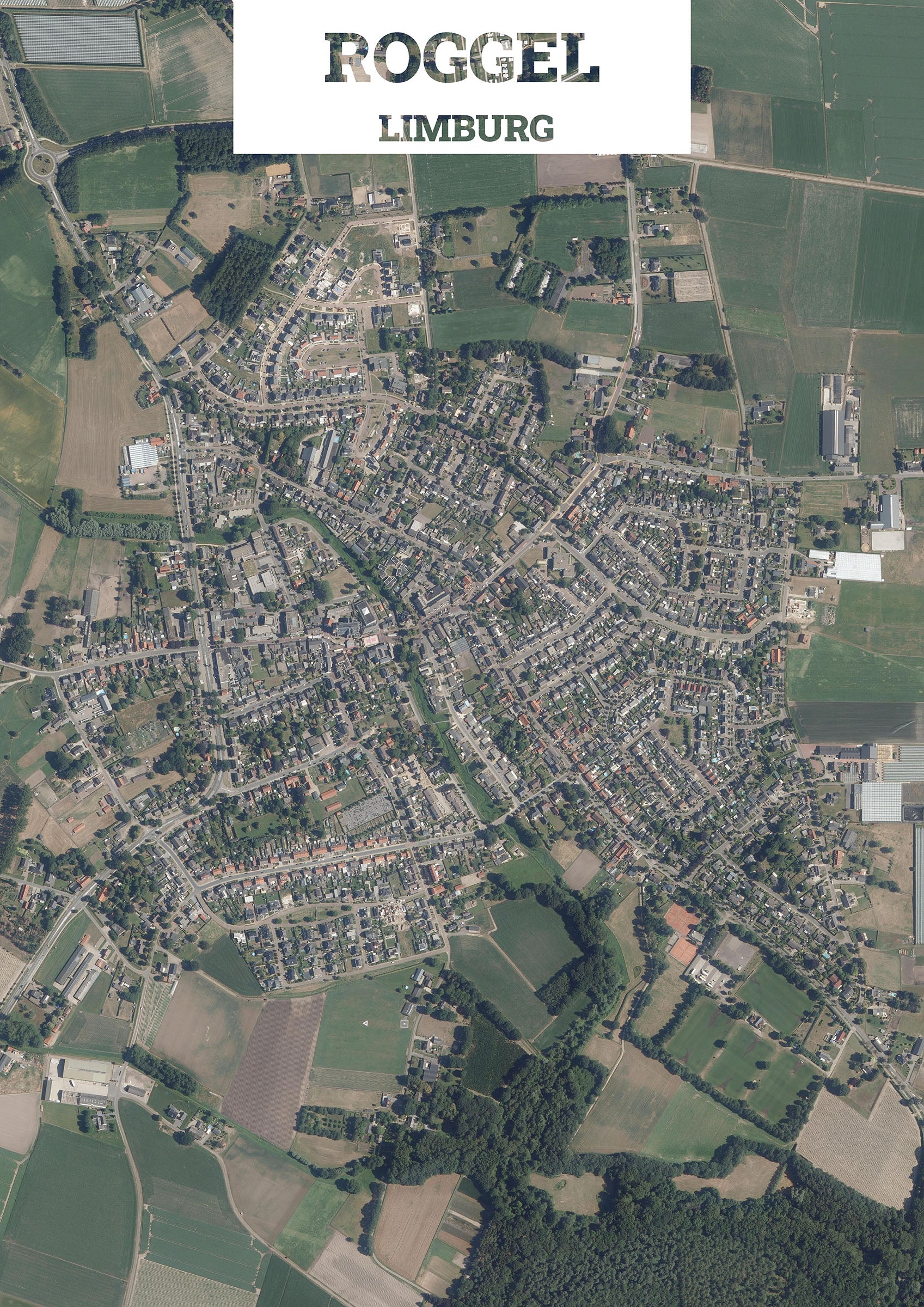 Luchtfoto van Roggel – Earth Art